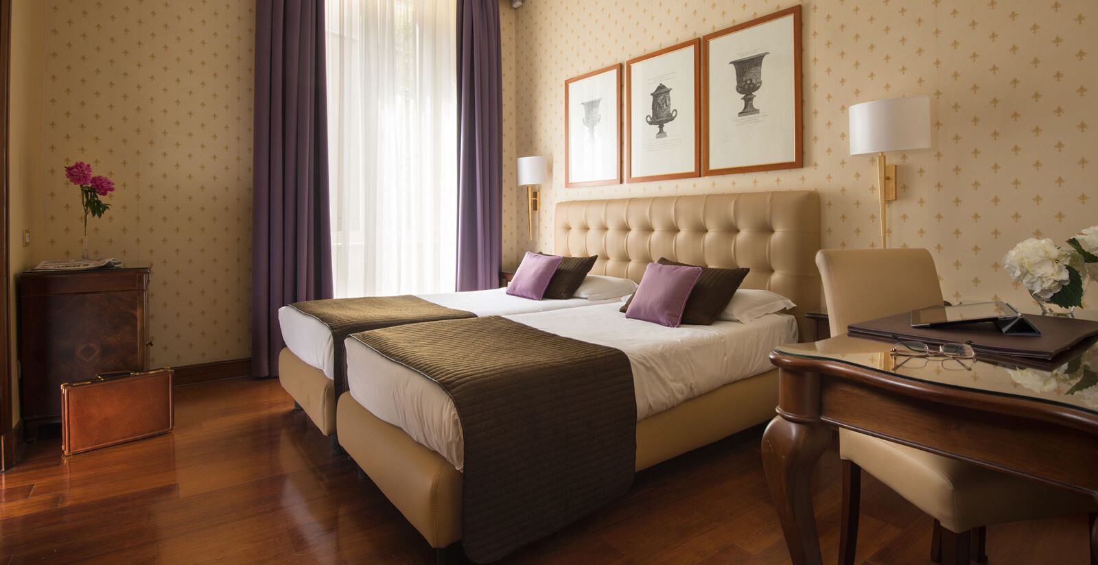 Discover the rooms of Hotel Imperiale in Via Veneto in Rome